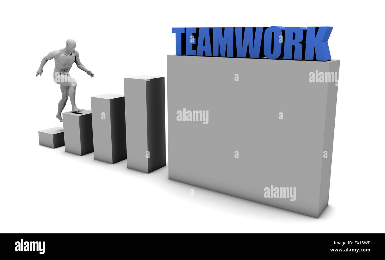 Improve Your Teamwork and Increase or Reach Your Goal Stock Photo - Alamy