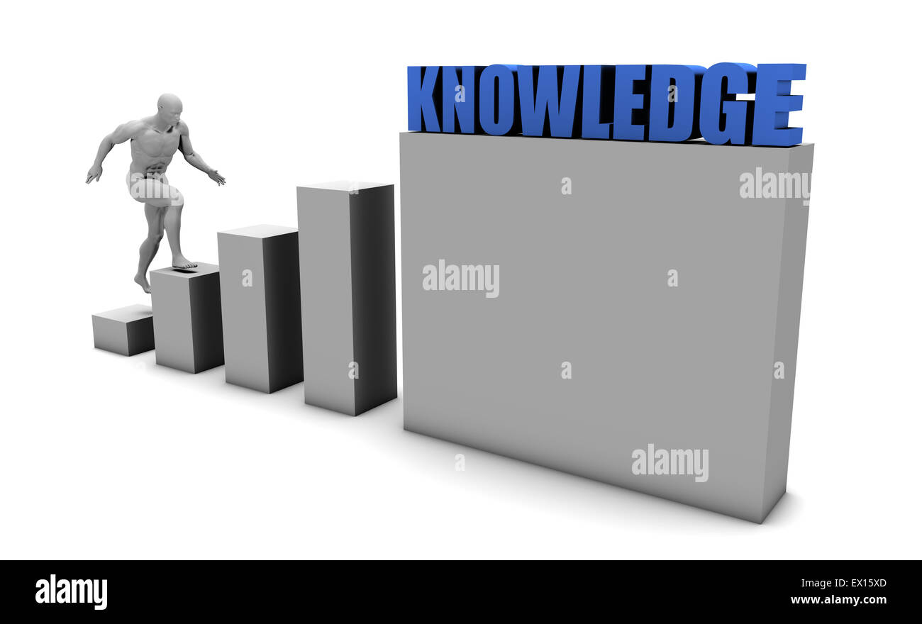 Improve Your Knowledge and Increase or Reach Your Goal Stock Photo - Alamy
