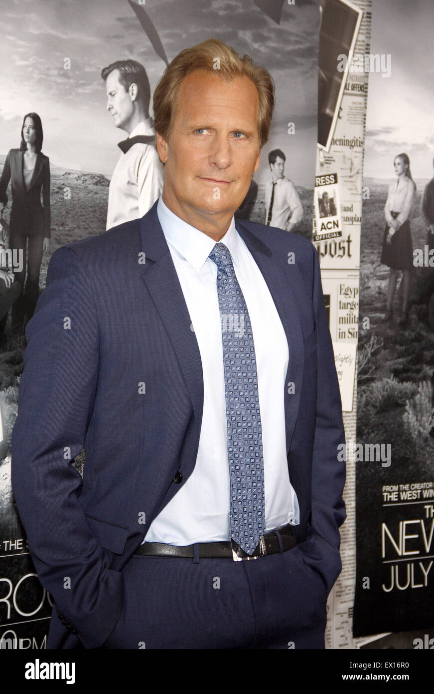 Jeff Daniels at the HBO's Season 2 Premiere of "The Newsroom" held at ...