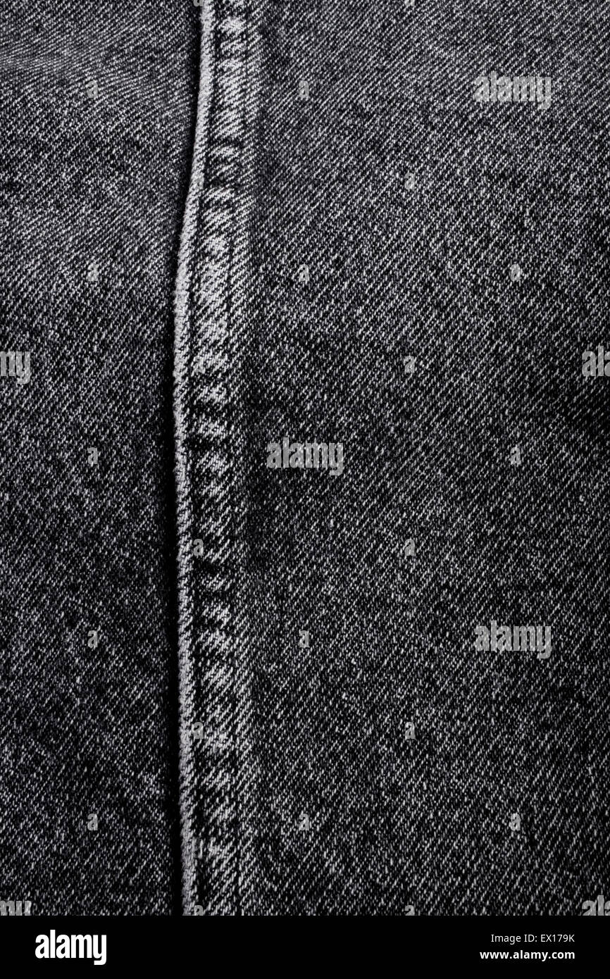 Black jeans fabric texture seam hi-res stock photography and images - Alamy