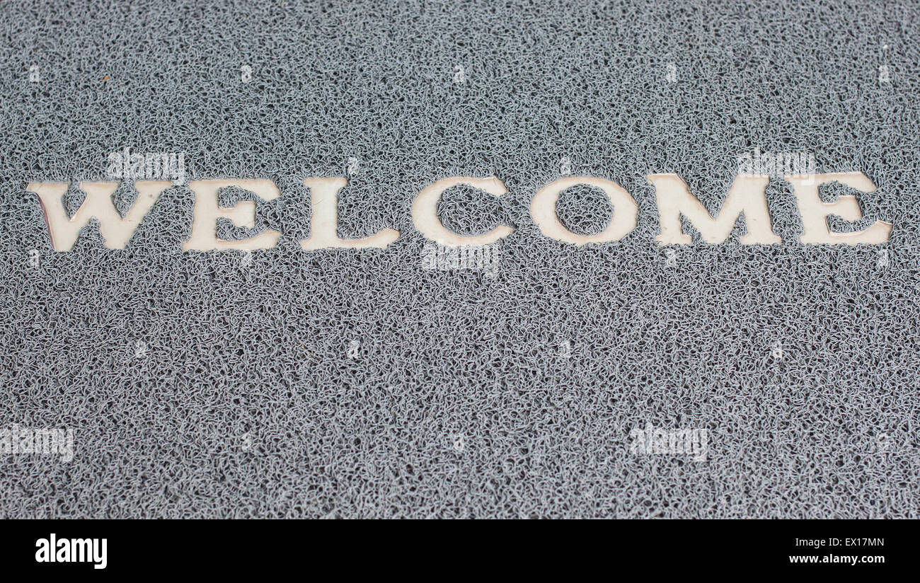 Welcome matt hi-res stock photography and images - Alamy