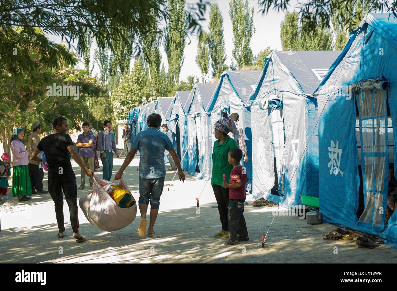 Pishan, China's Xinjiang Uygur Autonomous Region. 4th July, 2015 ...