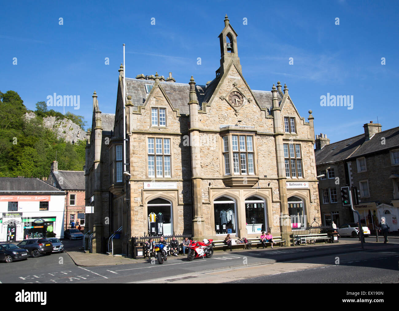 The Town hall built 1832, Settle, Yorkshire, England, UK Stock Photo ...