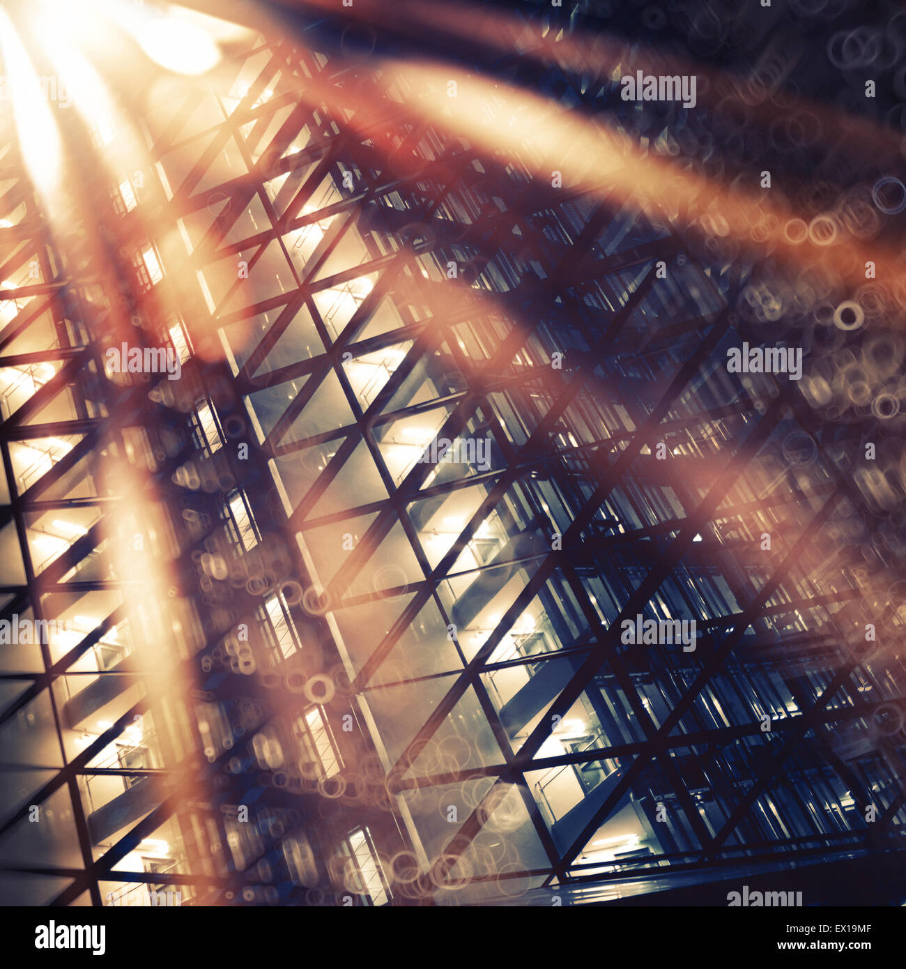 Abstract multiple exposure urban background Stock Photo - Alamy