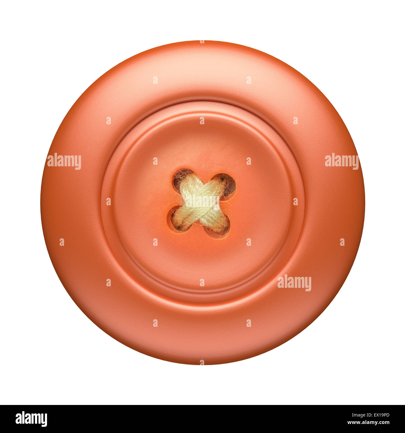 Button with a thread Stock Photo - Alamy