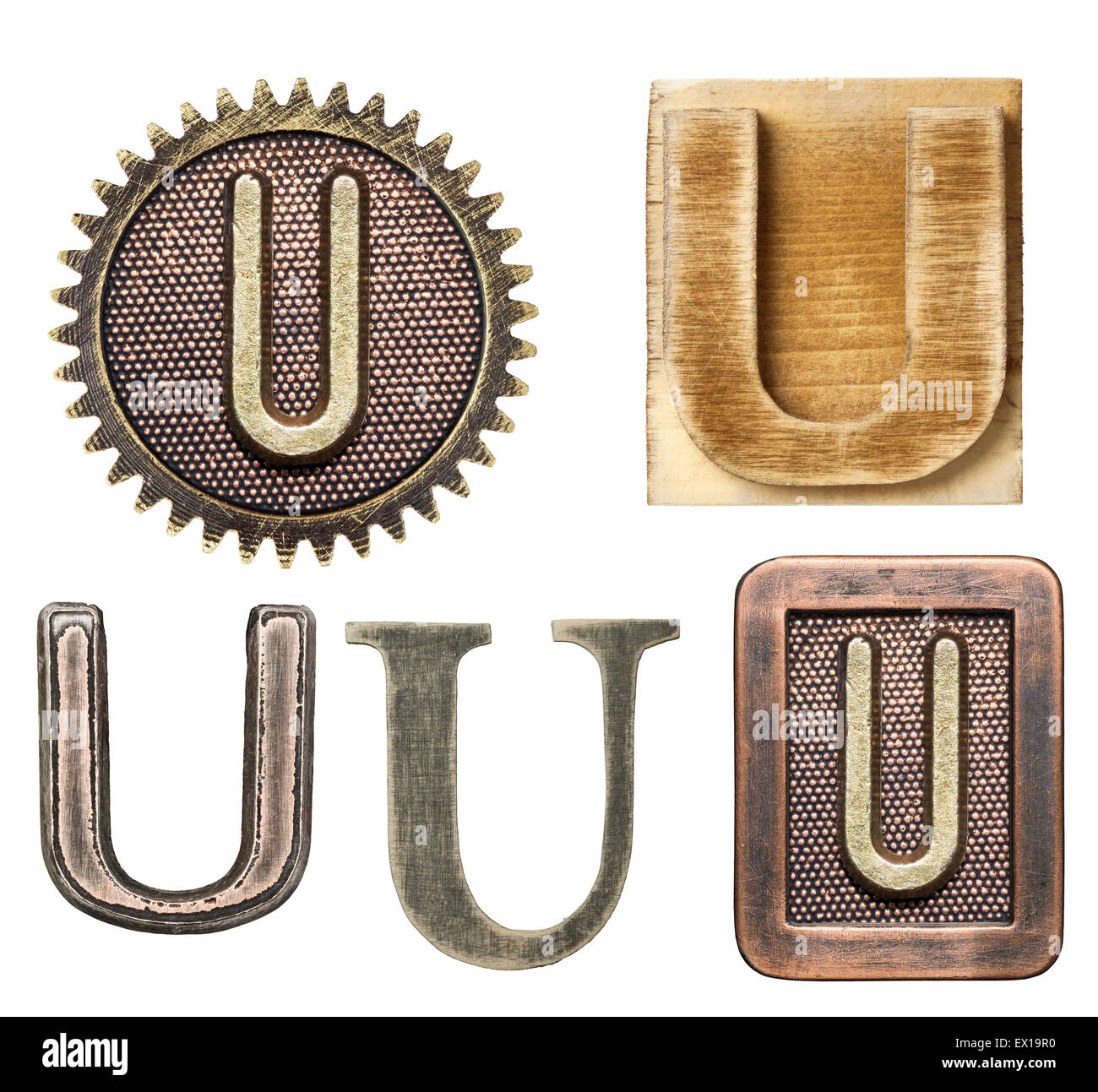 U letter block Cut Out Stock Images & Pictures - Alamy