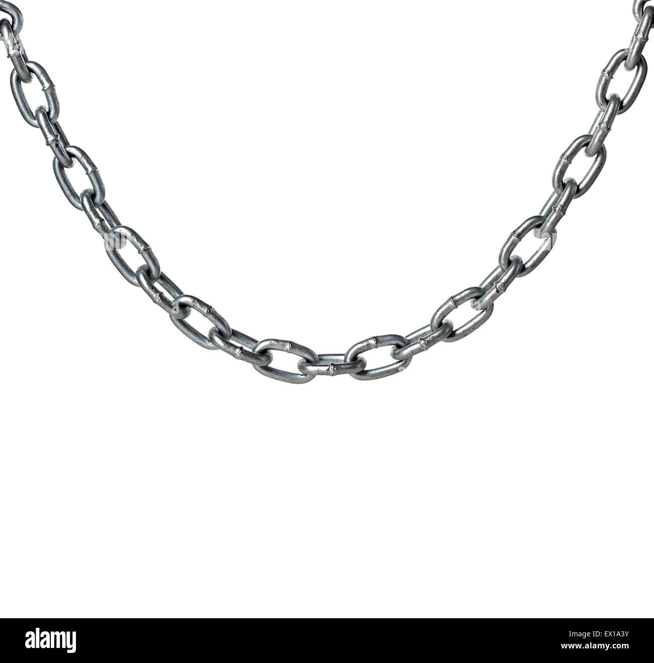 Metal chain isolated on white Stock Photo - Alamy