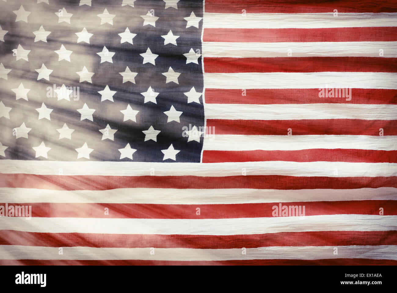 Old weathered antique american flag hi-res stock photography and images ...
