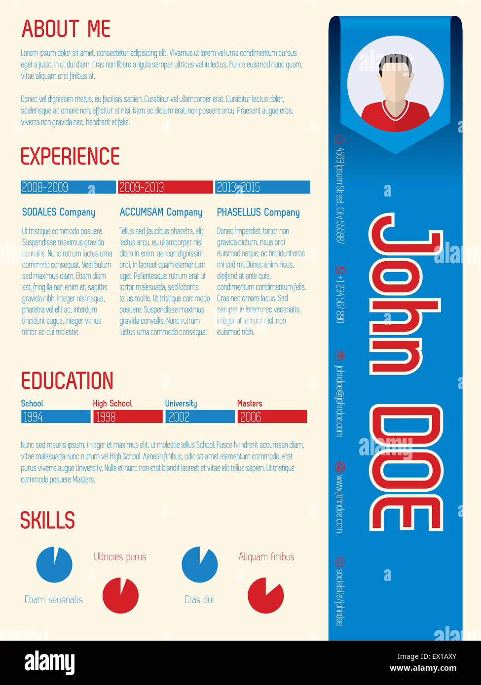 Cool curriculum vitae cv resume hi-res stock photography and images - Alamy
