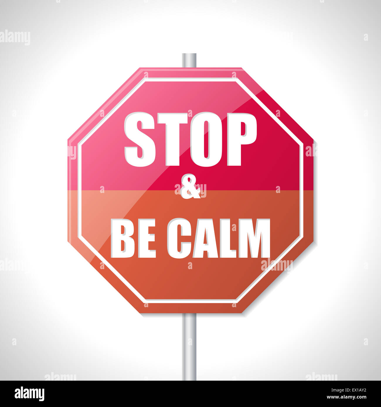 Stop calm traffic sign hi-res stock photography and images - Alamy