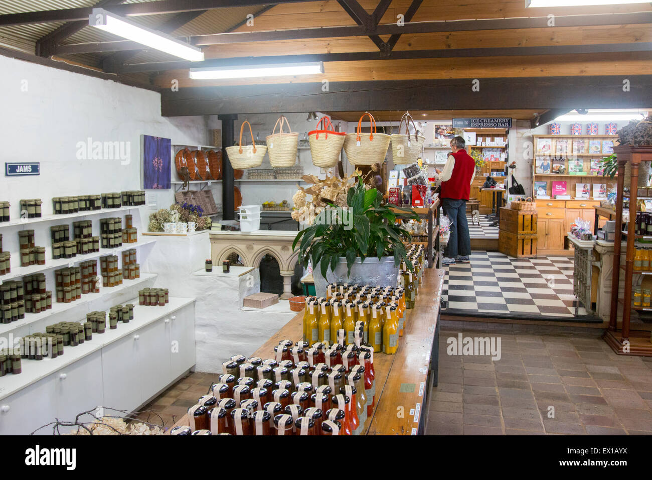 inside a traditional jams and condiments store in Berrima Stock Photo ...