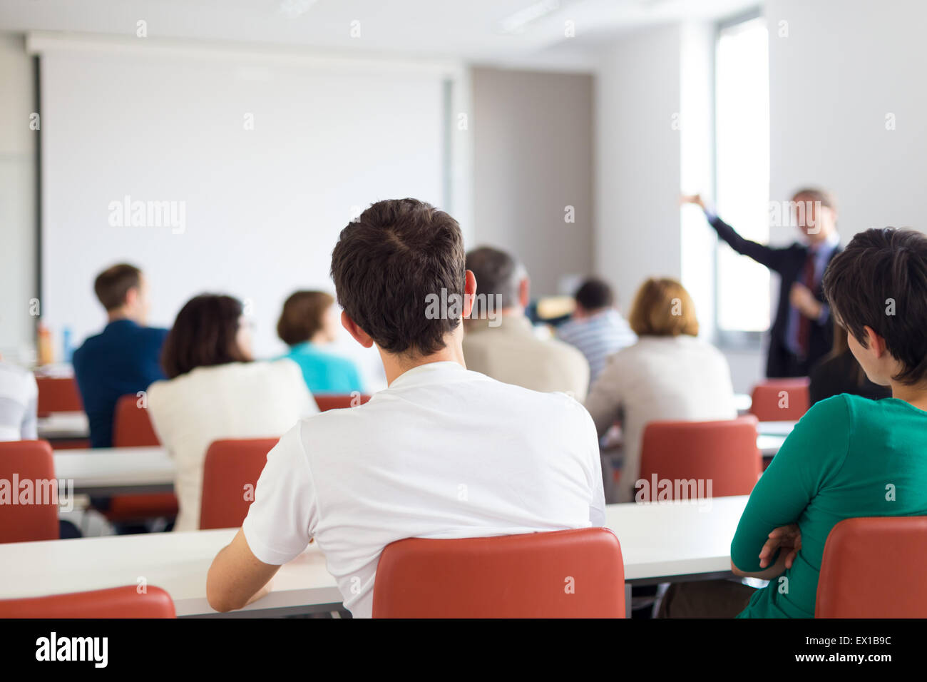 Lecture at university Stock Photo - Alamy