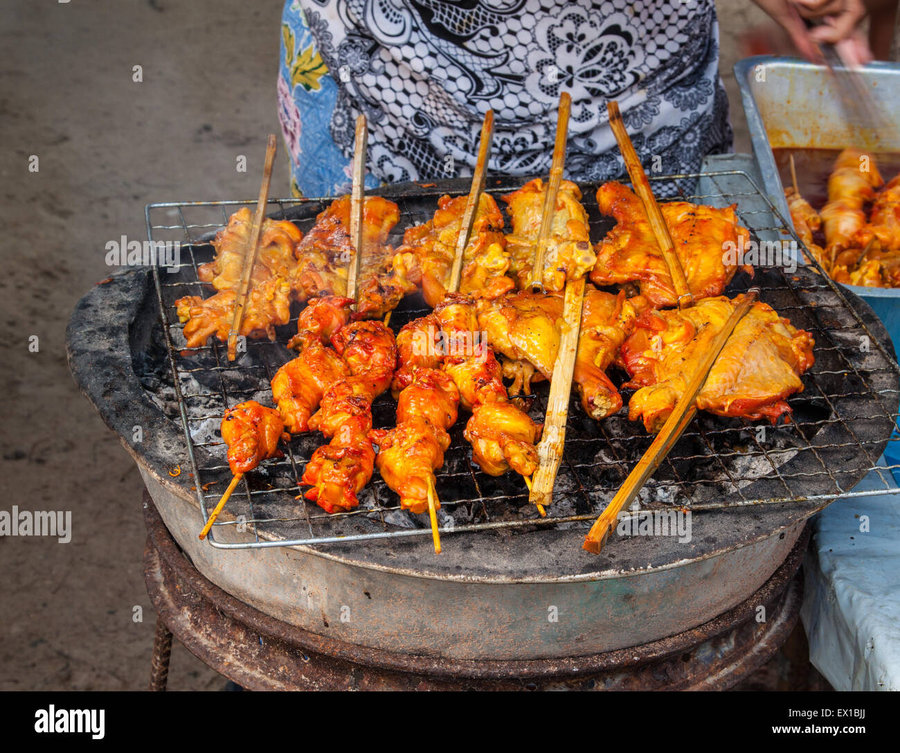 hot grilled chicken Stock Photo - Alamy