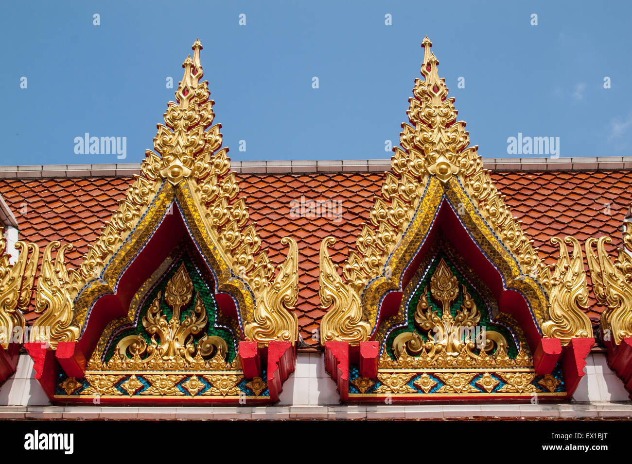 Religion and Art gable temple Stock Photo - Alamy
