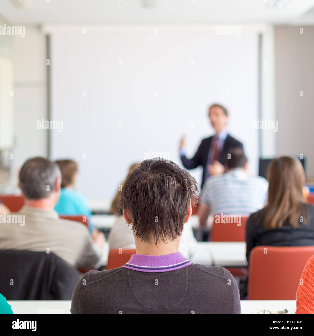 Lecture at university Stock Photo - Alamy