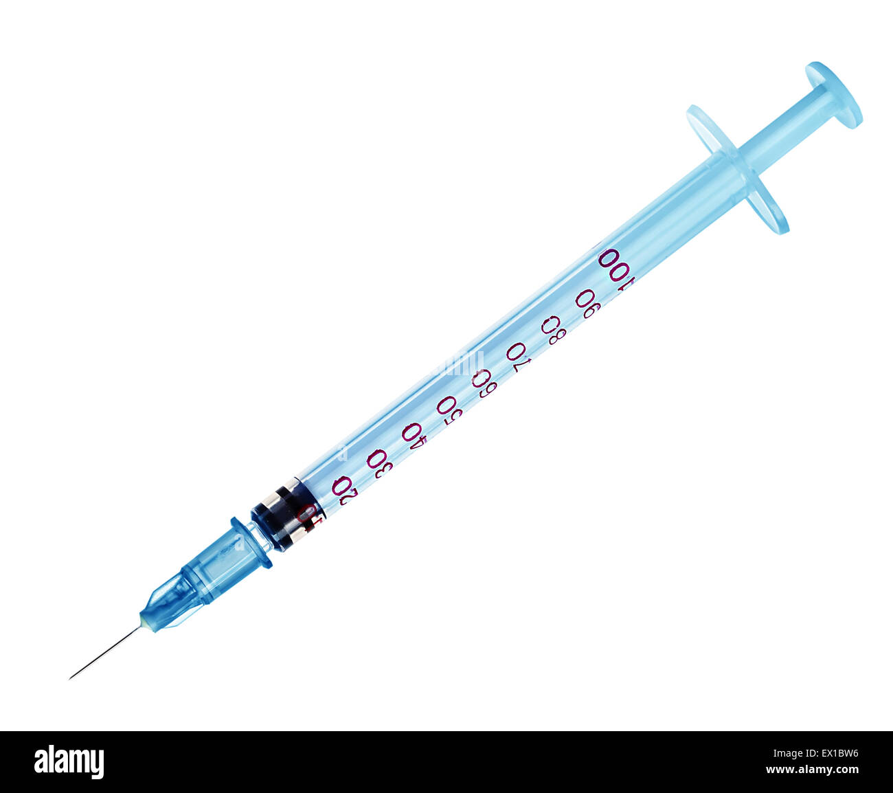 Medical syringe isolated Stock Photo - Alamy