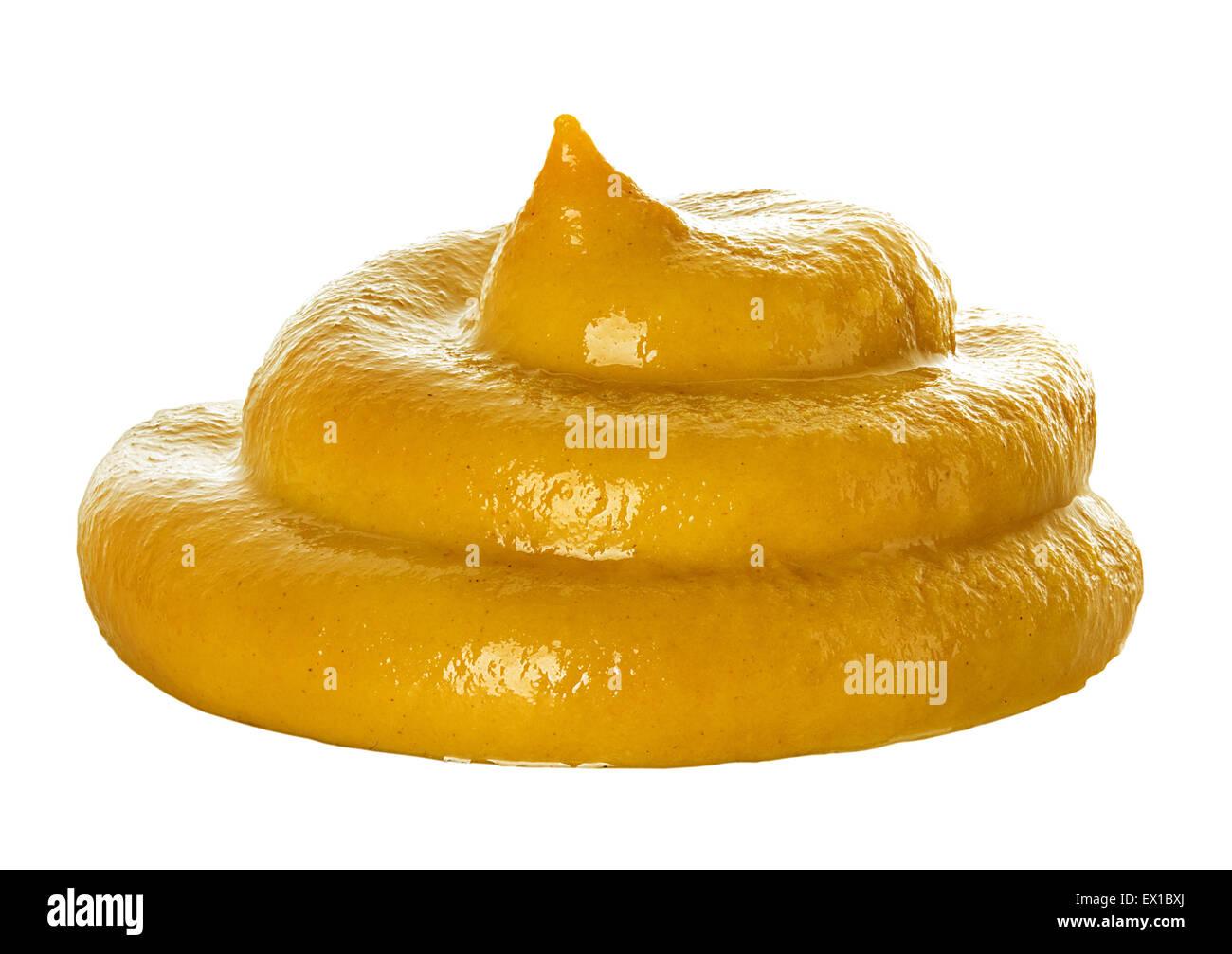 Handful mustard sauce isolated on white background Stock Photo - Alamy