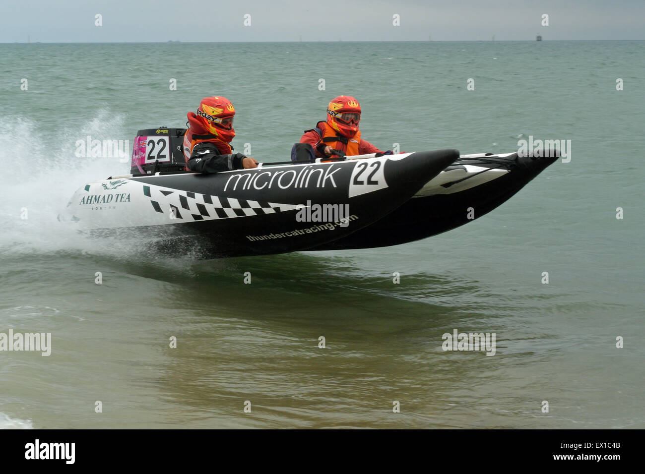 ThunderCats racing powerboat at Southsea, Portsmouth, UK Stock Photo ...