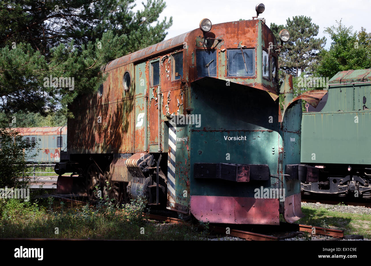 das heizhaus railway museum strasshof austria Stock Photo - Alamy