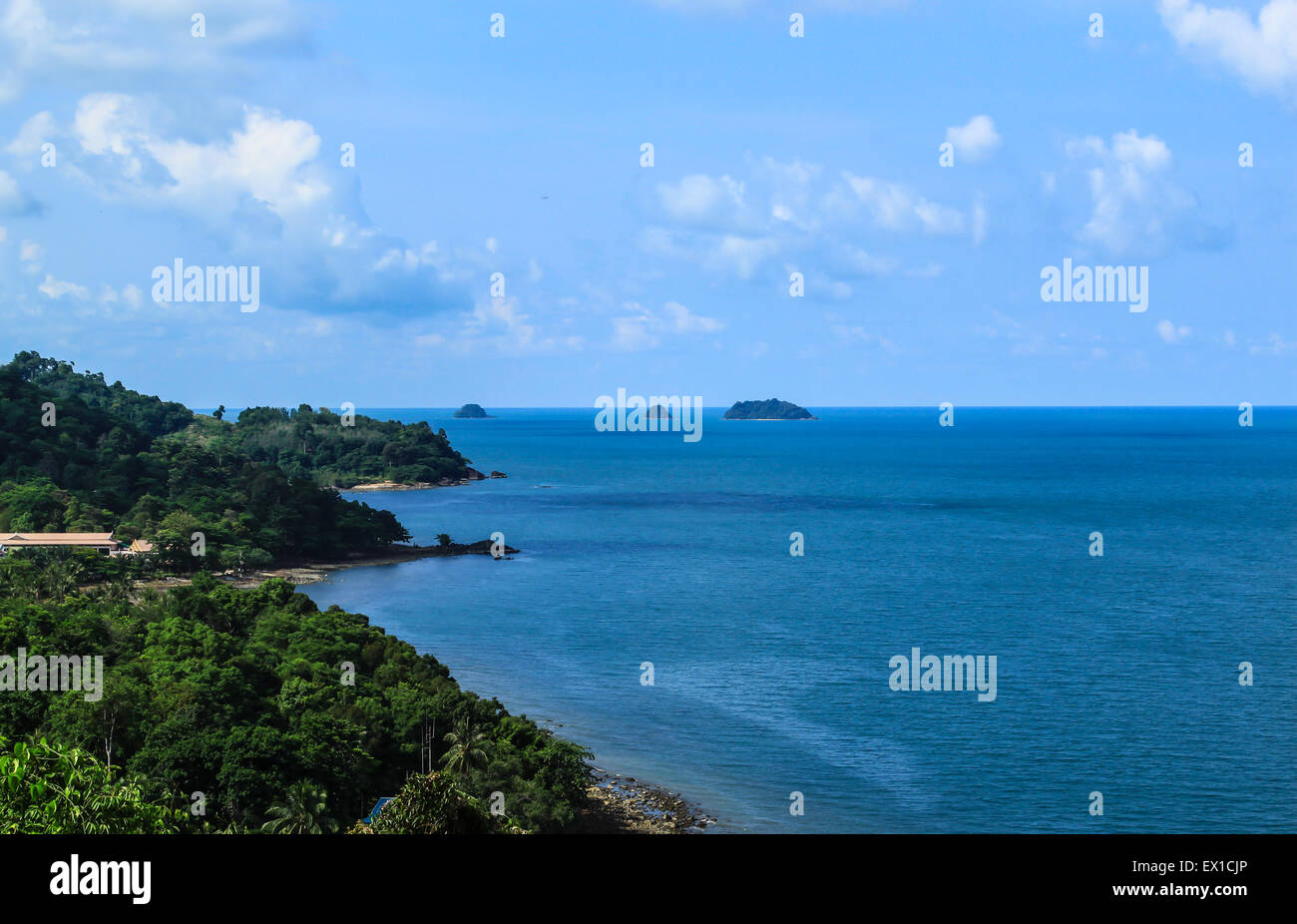 Blue exotic coast landscape hi-res stock photography and images - Alamy