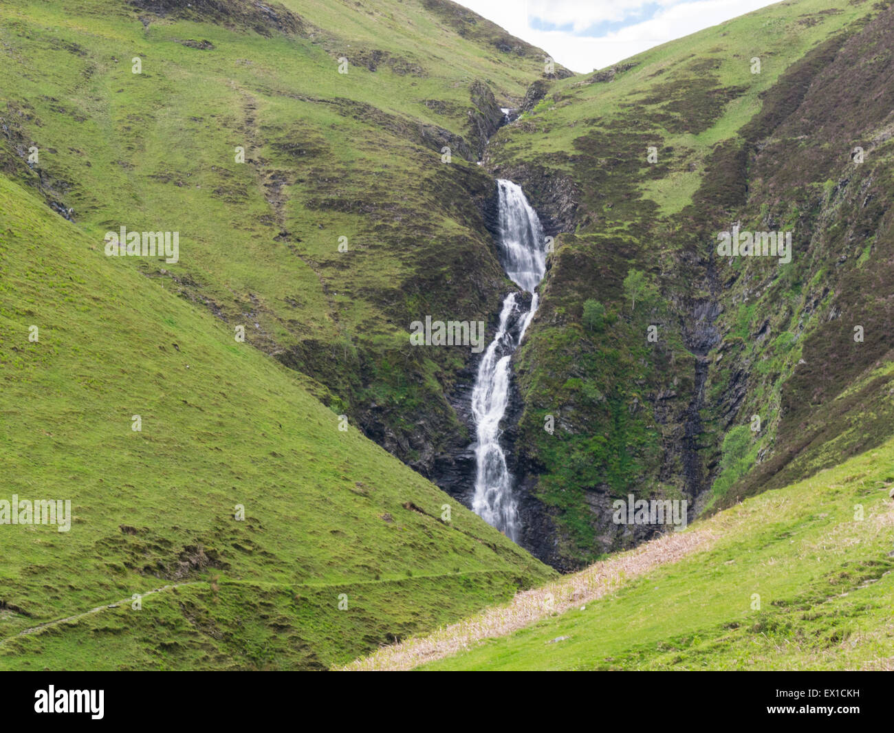 Grey Mare's Tail Waterfall a 60-metre hanging valley waterfall Tail ...