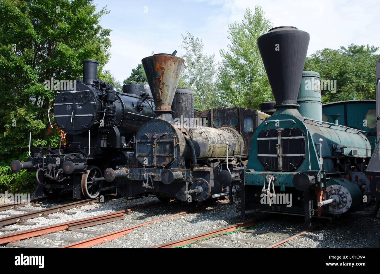 das heizhaus railway museum strasshof austria steam locomotive engine ...