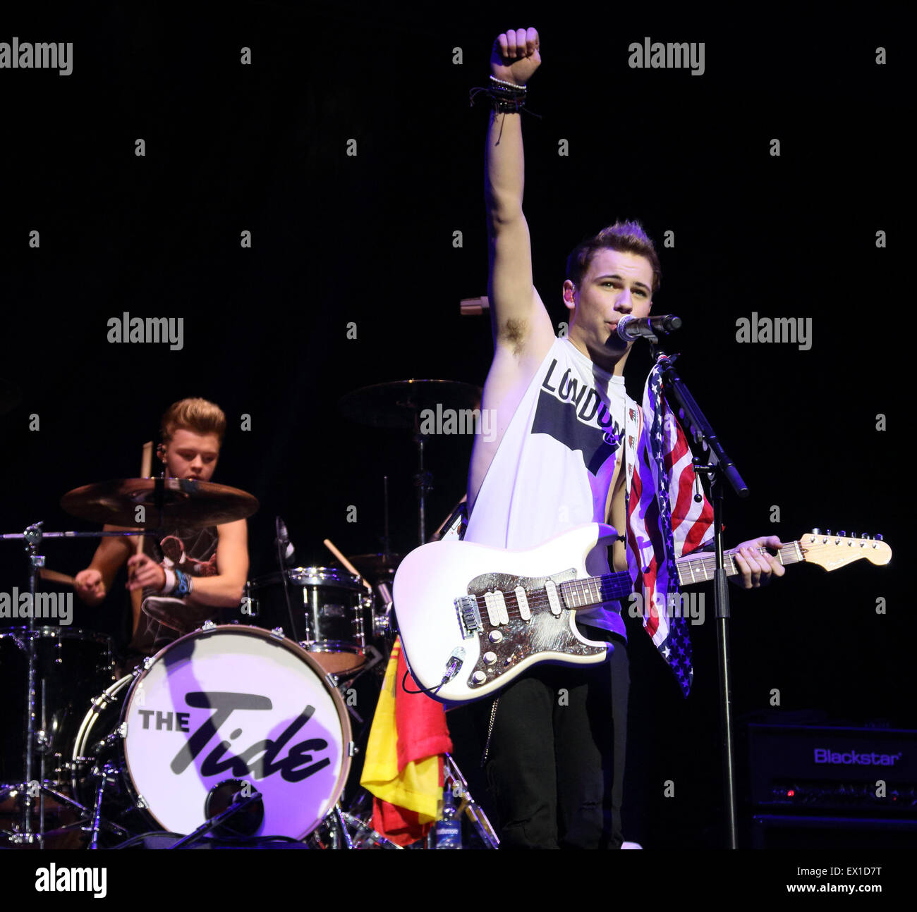 The Tide perform at London's O2 Arena Featuring: The Tide Where: London ...