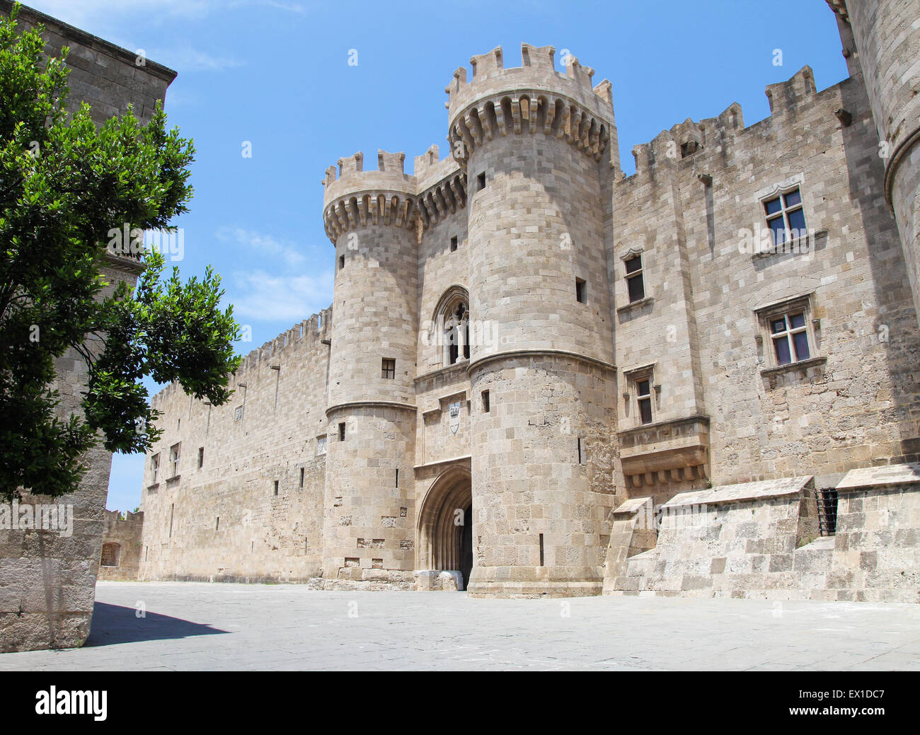 Palace of the Grand Master of the Knights of Rhodes, a medieval castle ...