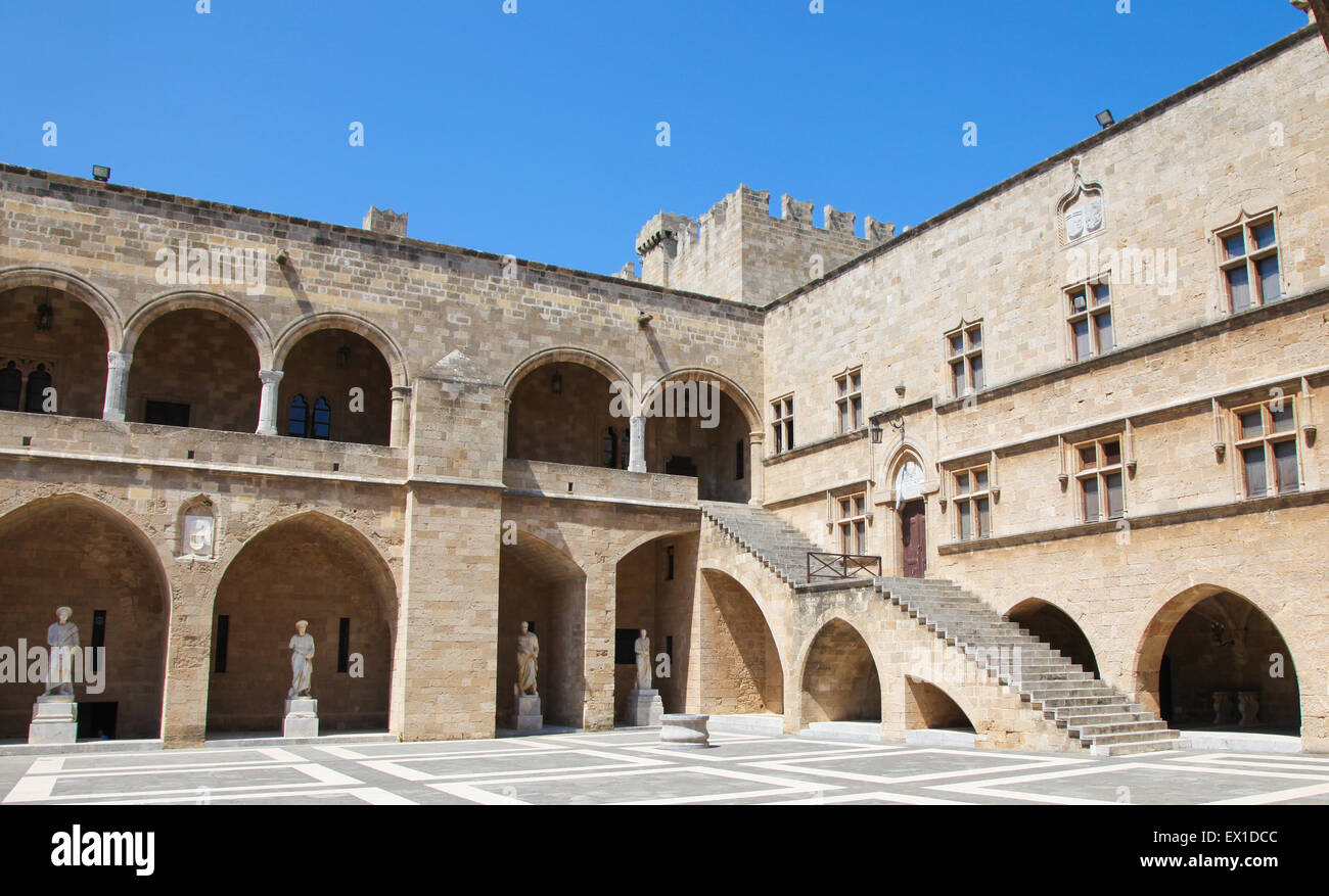 Palace of the Grand Master of the Knights of Rhodes, a medieval castle ...
