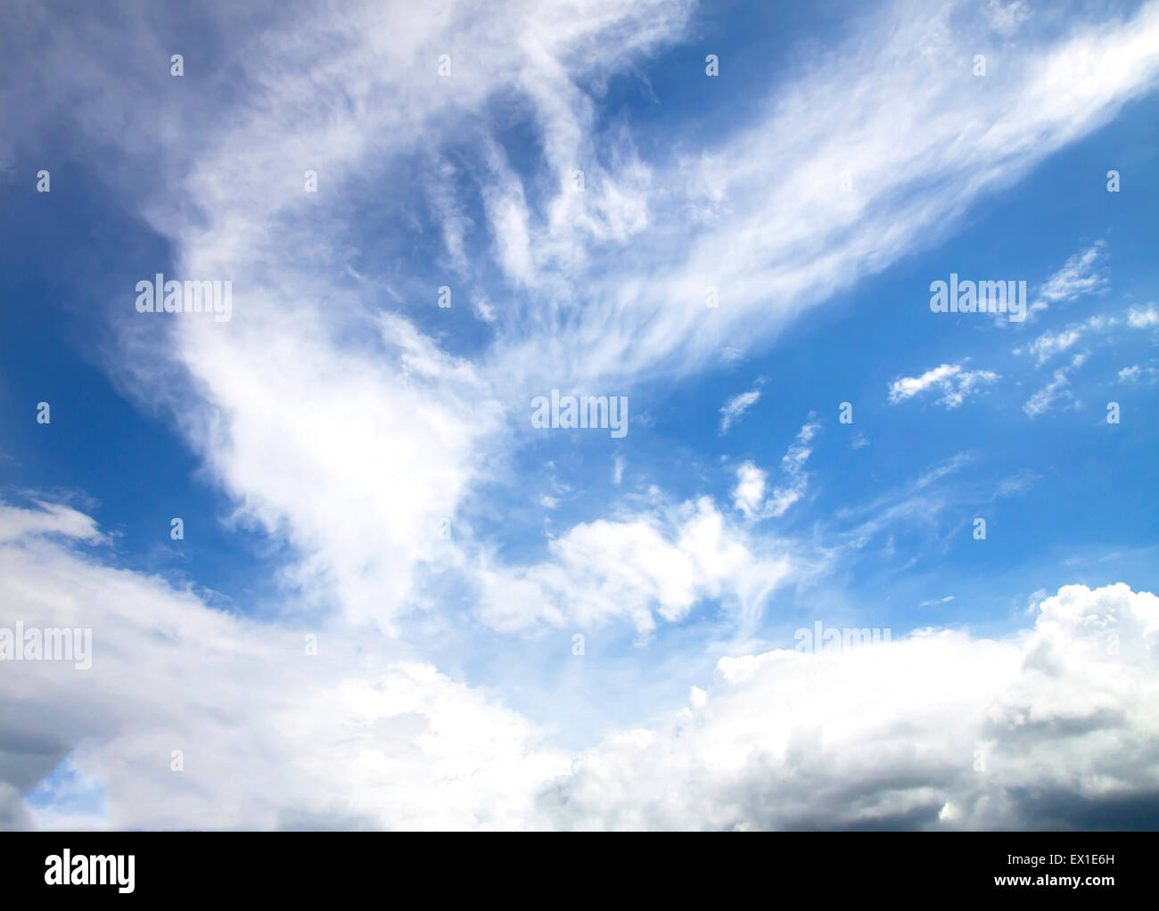 Blue sky fresh air nature abstract background ozone Stock Photo - Alamy