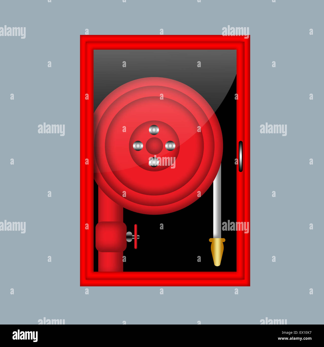 Fire hose illustration Stock Photo - Alamy