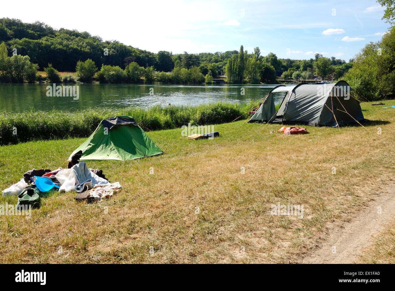 Camping france tent hi-res stock photography and images - Alamy