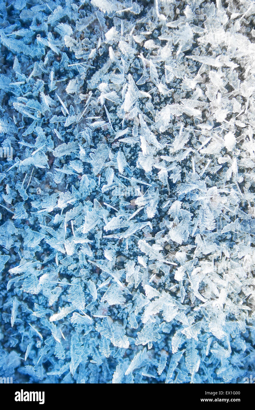 Ice pieces on the ground Stock Photo - Alamy