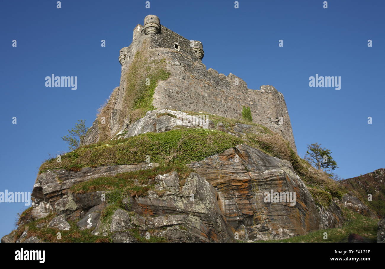 Castle Tioram is a ruined castle that sits on the tidal island Eilean ...