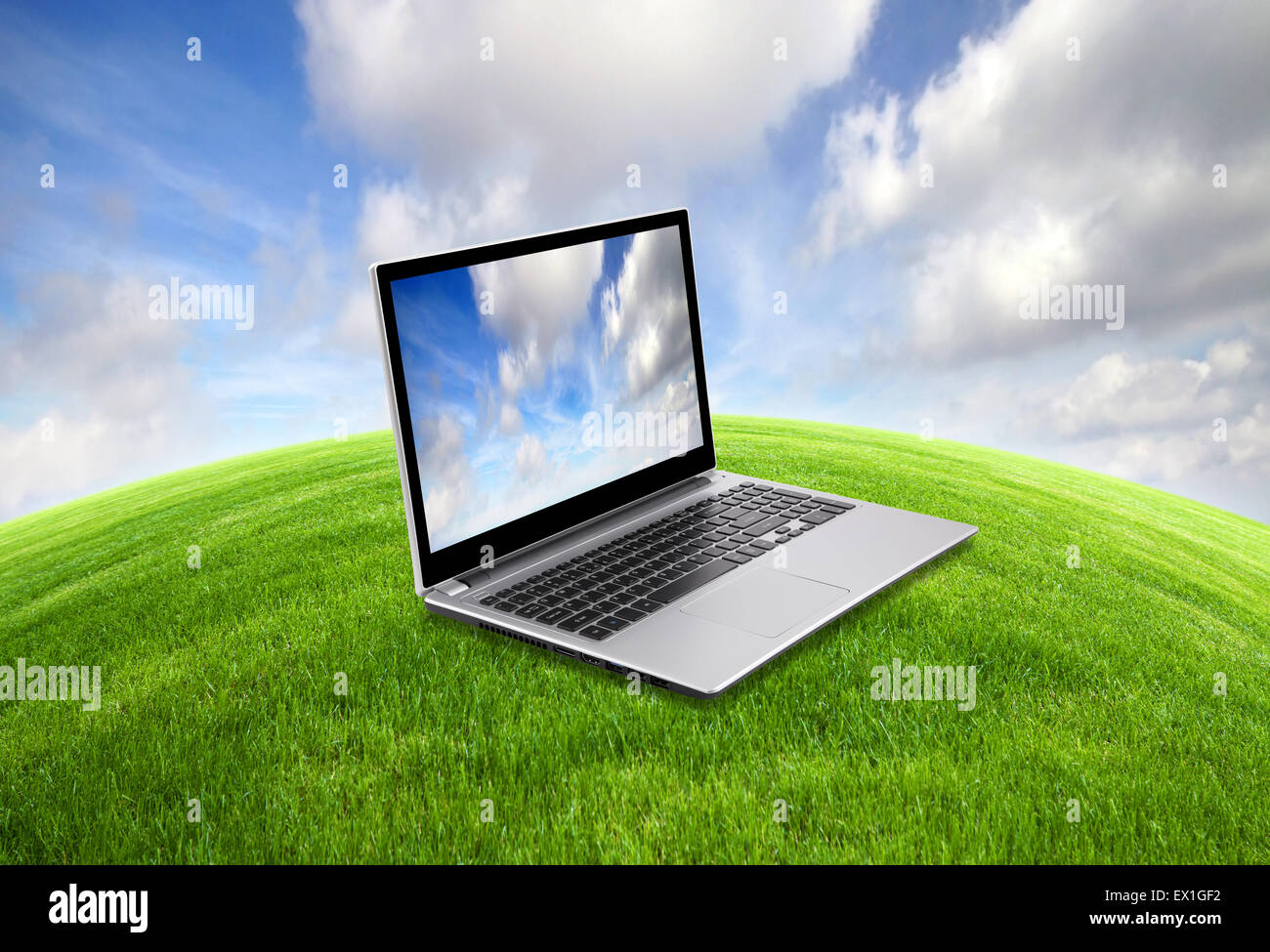Green laptop hi-res stock photography and images - Alamy