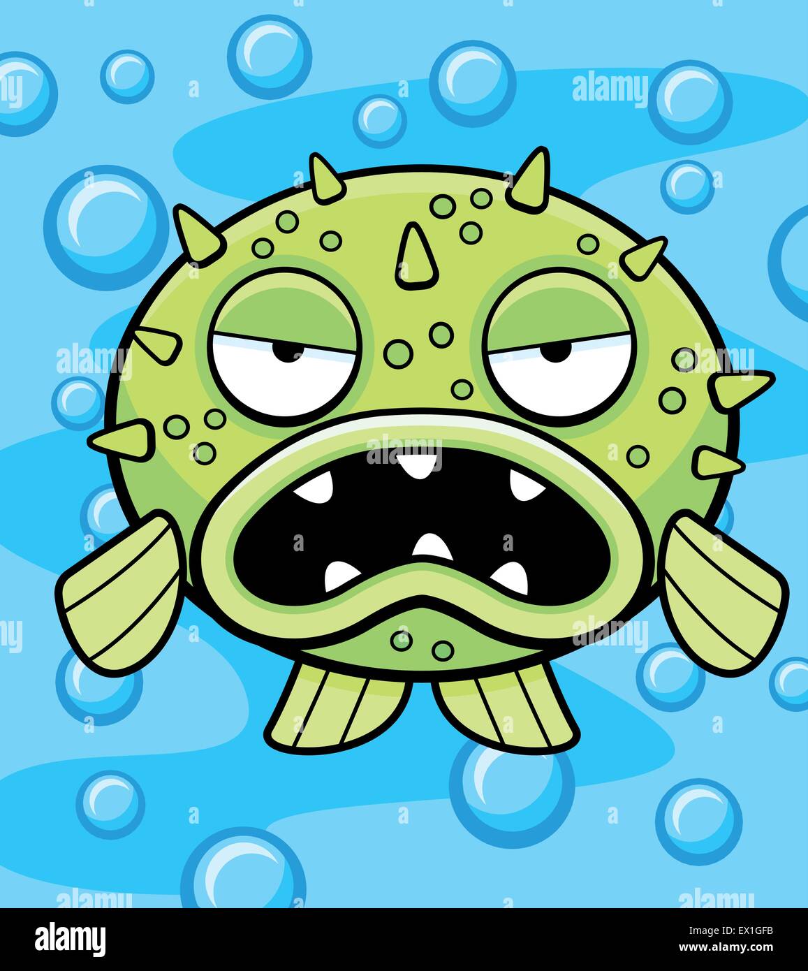 Angry fish cartoon hi-res stock photography and images - Alamy