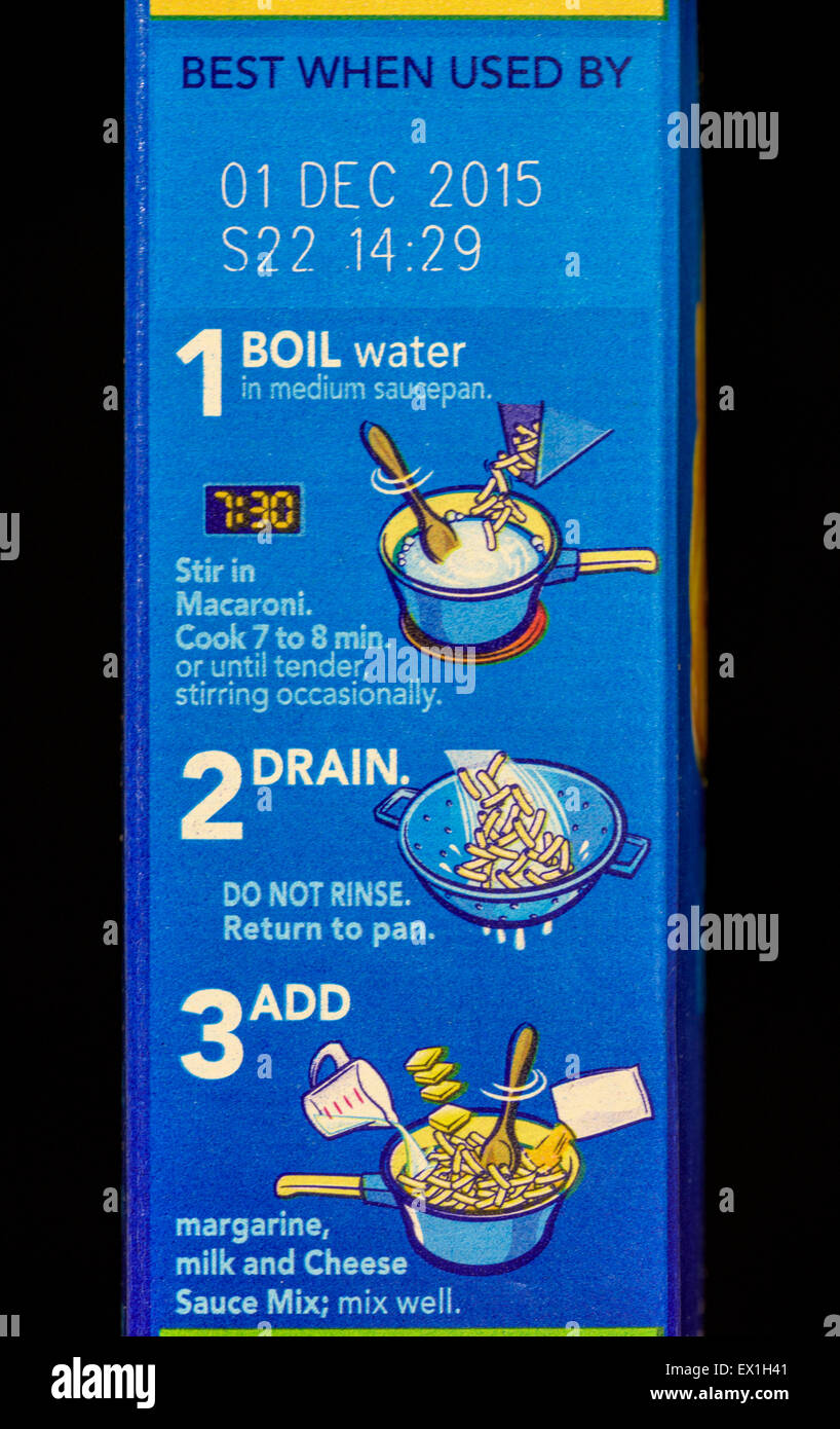 Cooking instructions hi-res stock photography and images - Alamy