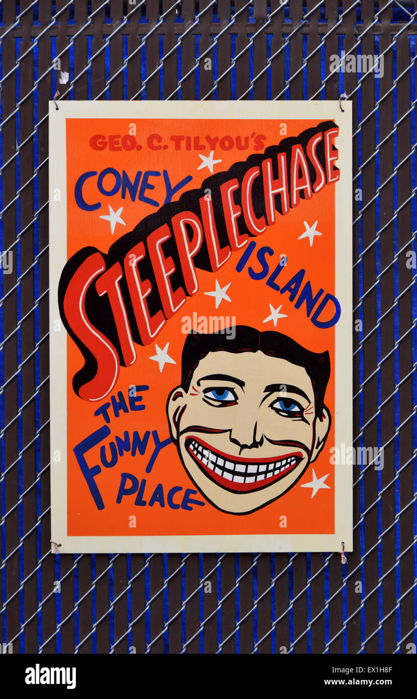 Coney island logo hi-res stock photography and images - Alamy