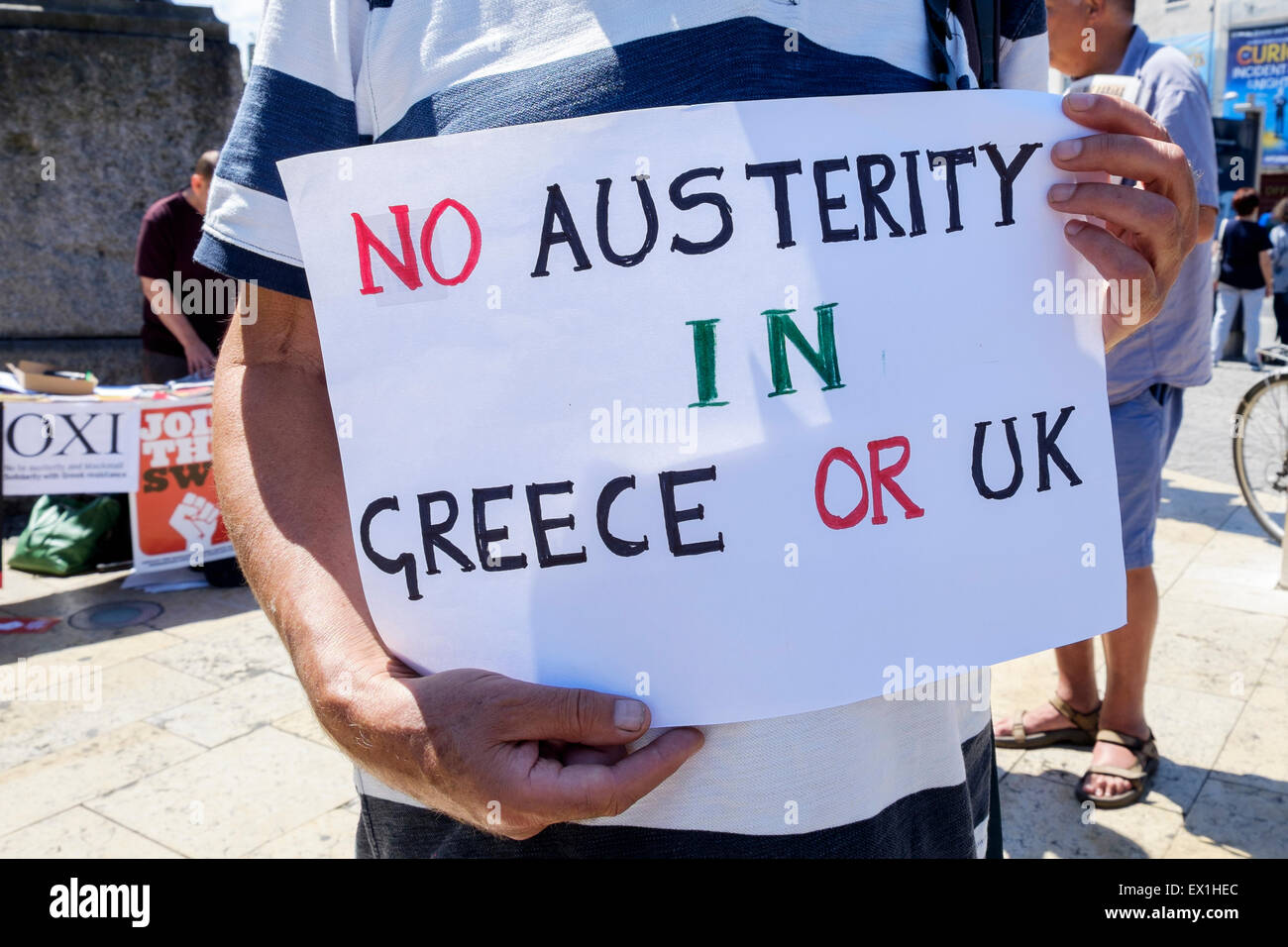 Greek austerity demo hi-res stock photography and images - Alamy