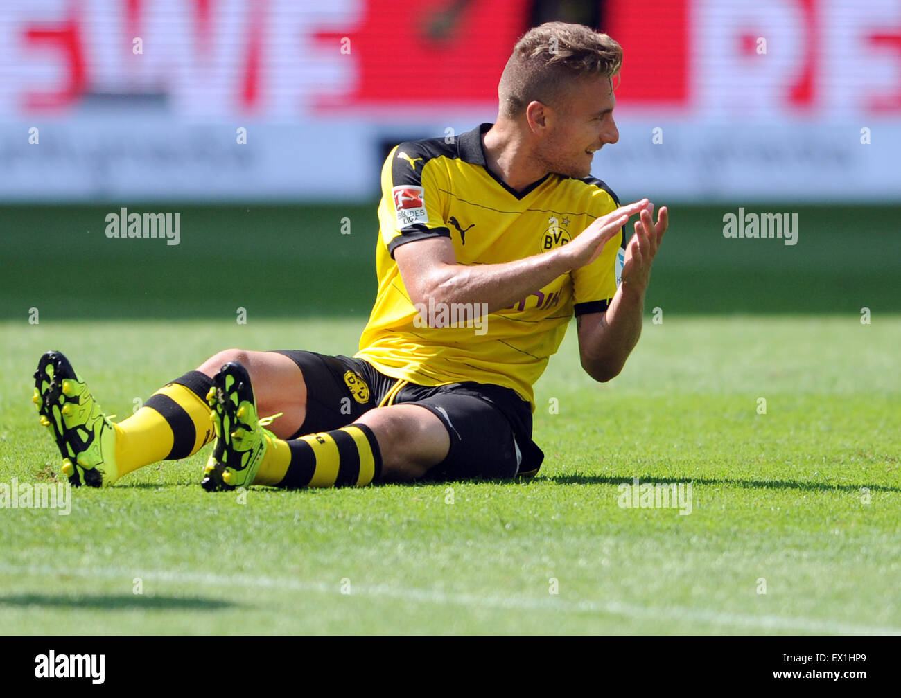 Dortmund, Germany. 04th July, 2015. Dortmund's Ciro Immobile during ...