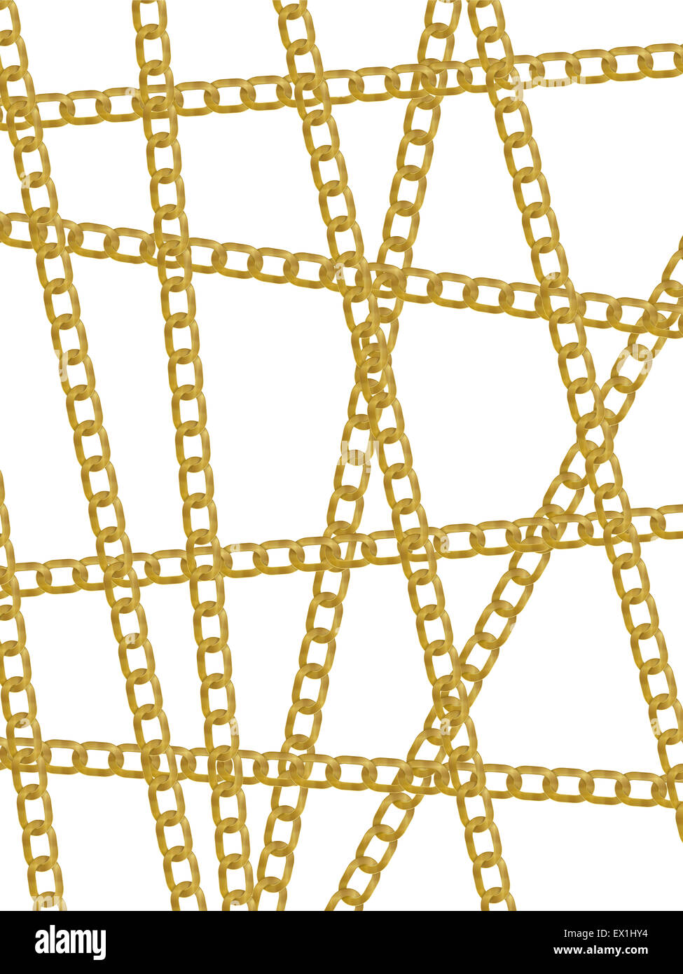 Chains on a white background. Vector illustration Stock Photo - Alamy