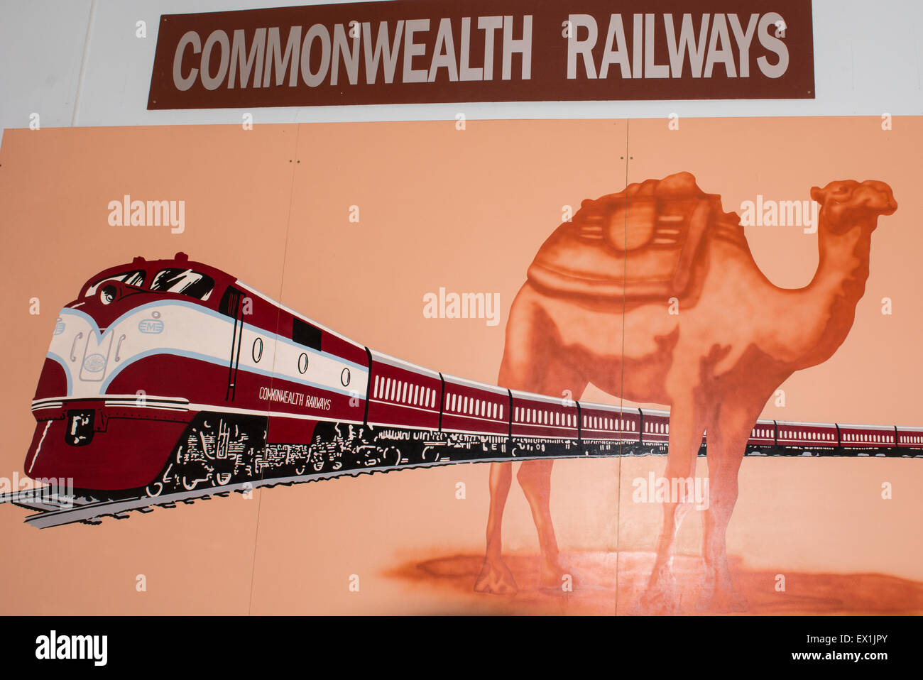 Australia, NT, Alice Springs. Old Ghan Train Railway Museum ...