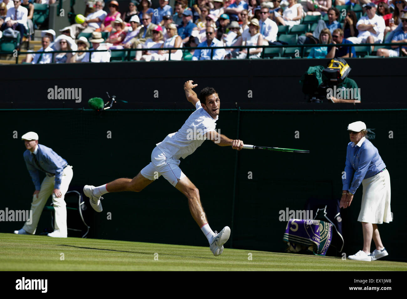 Wimbledon, UK. 04th July, 2015. The Wimbledon Tennis Championships ...