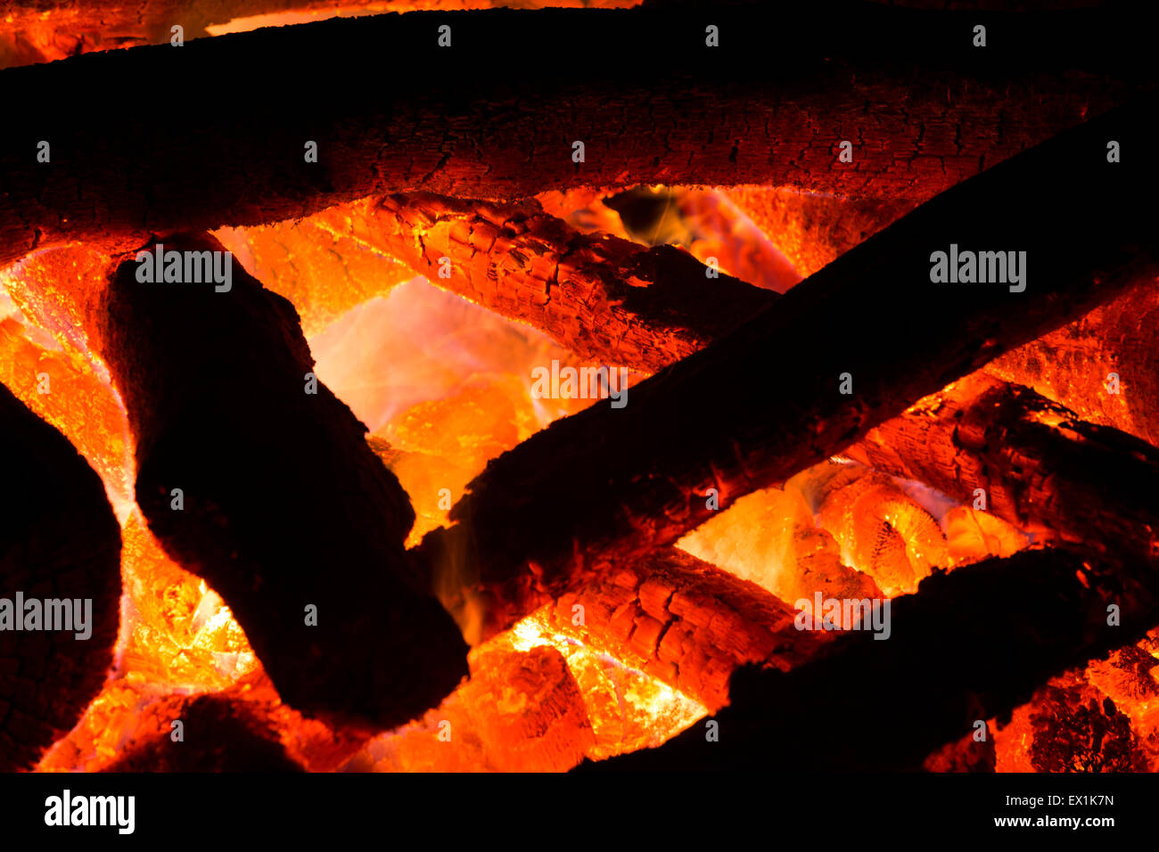 Bonfire in the forest hi-res stock photography and images - Alamy