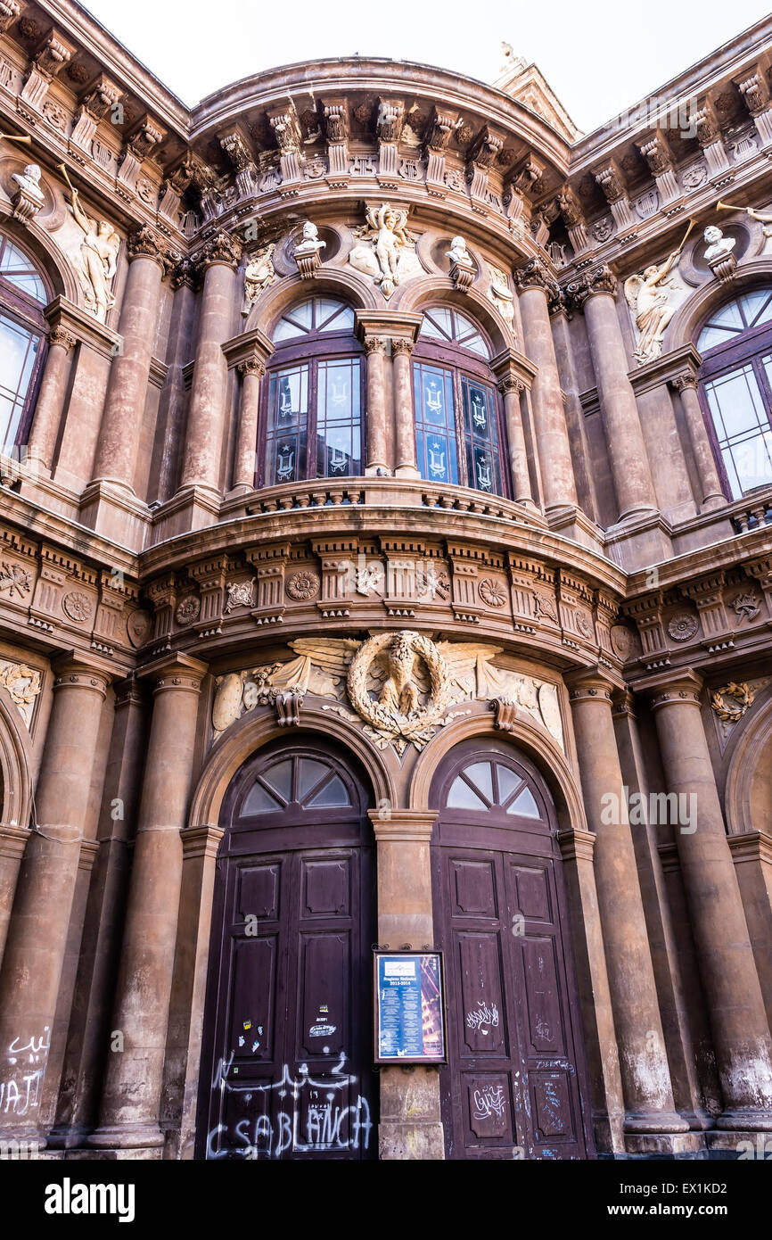 Side view of Teatro Massimo Bellini, Catania, Sicily, Italy Stock Photo ...