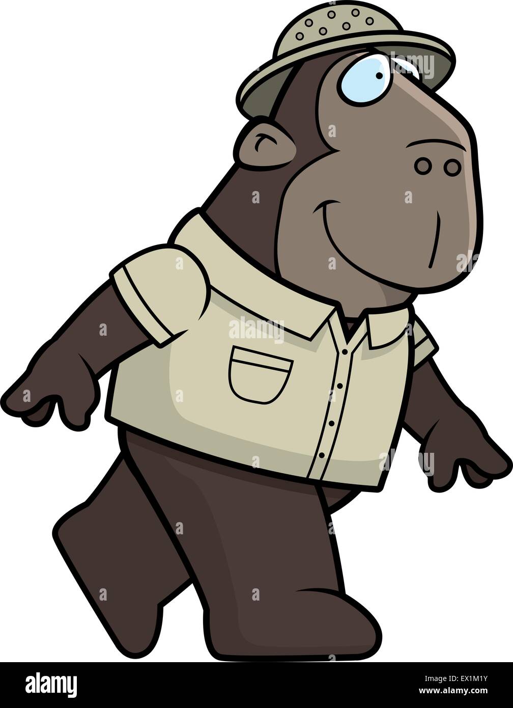 Primate walking Stock Vector Images - Alamy