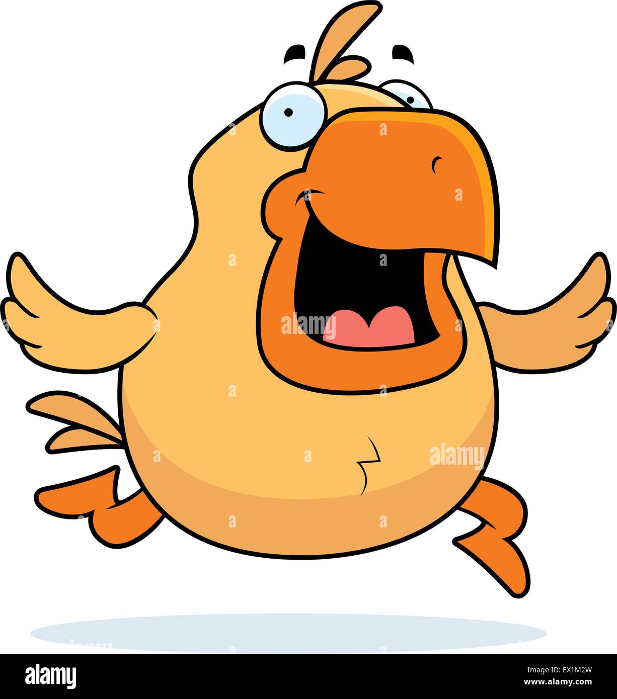 Running Chicken Cartoon