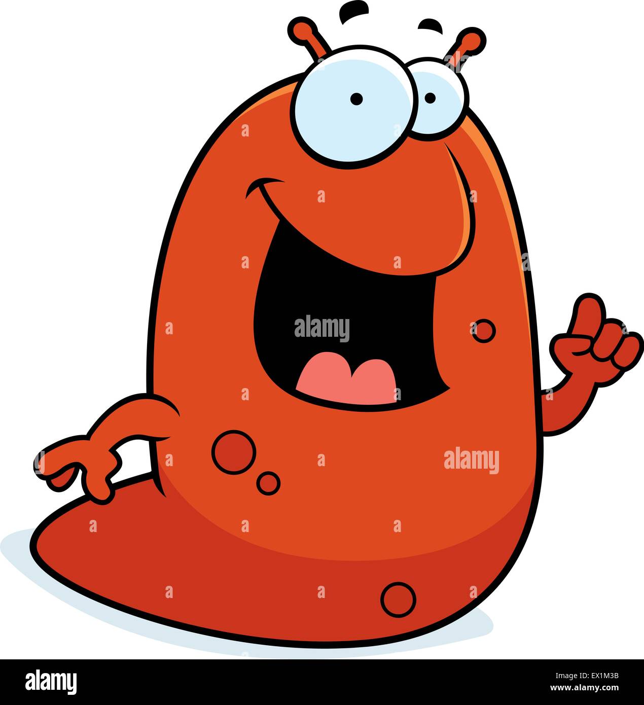 A happy cartoon slug with an idea Stock Vector Image & Art - Alamy