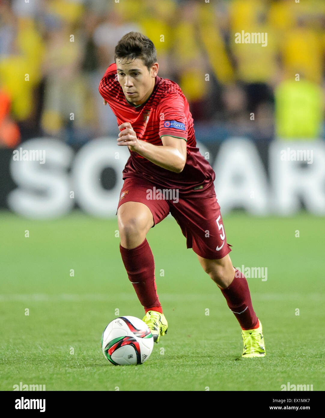 Prague, Czech Republic. 30th June, 2015. Portugal's Raphael Guerreiro ...