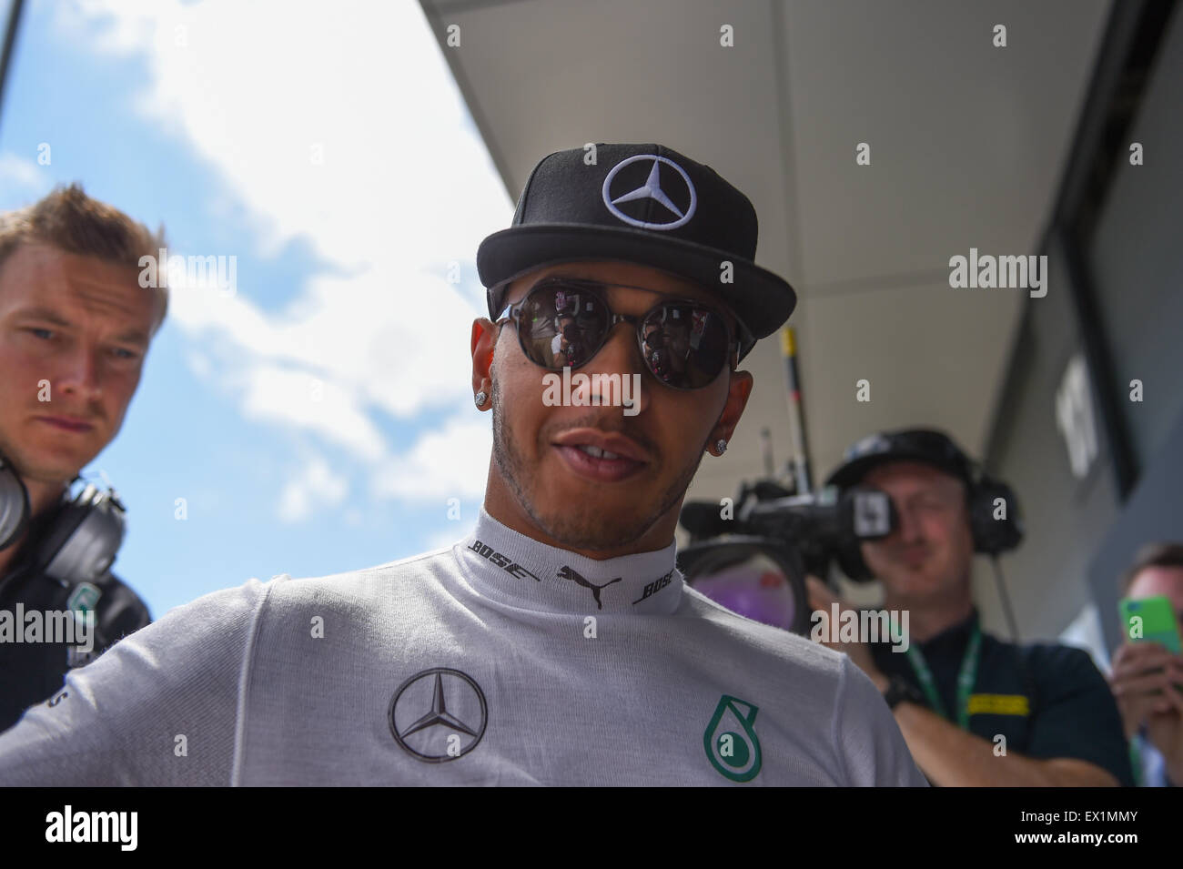 Mercedes driver lewis hamilton 2015 british grand prix silverstone ...